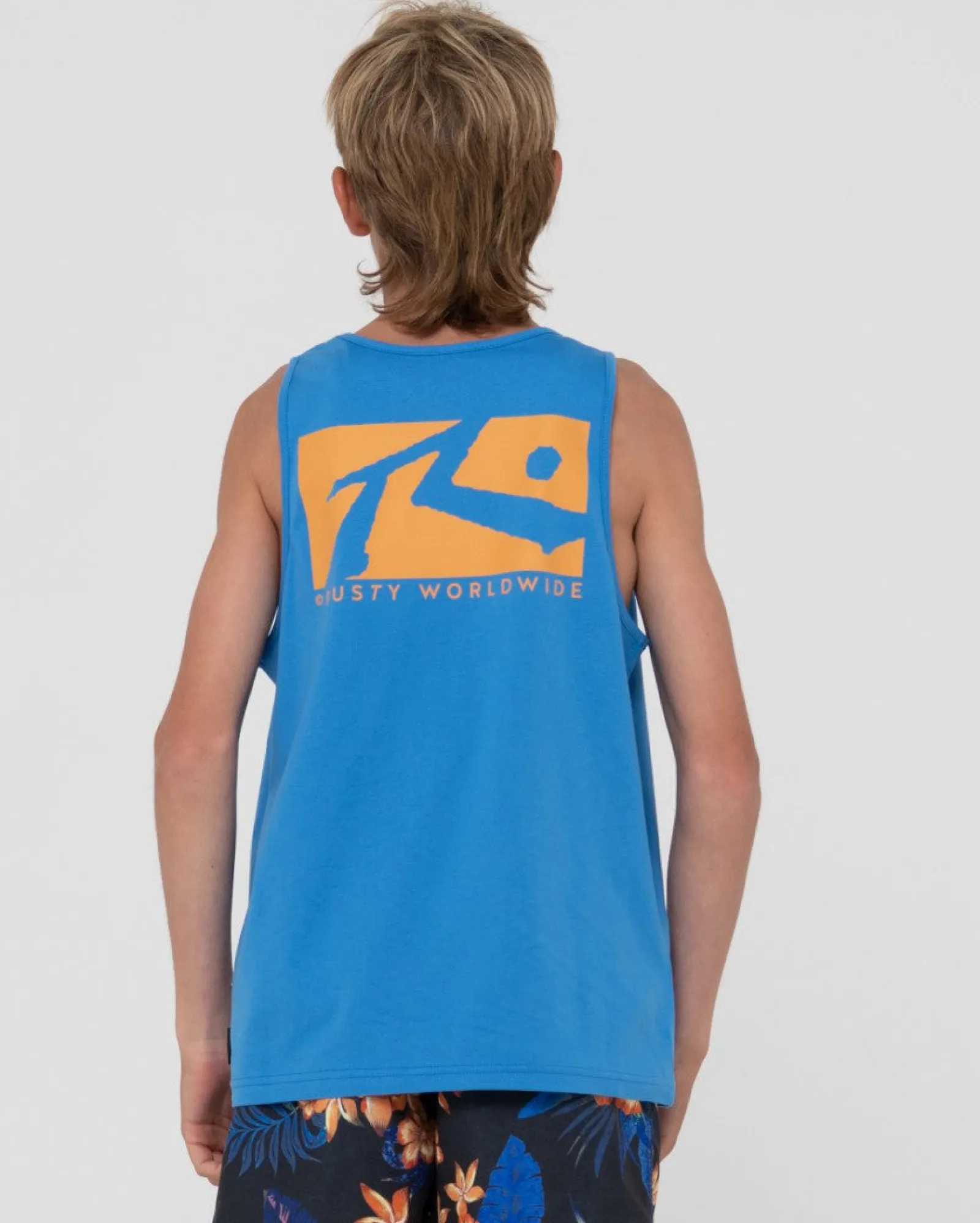 Rusty Boxed In Tank Boys | Kids Tops - Rusty Australia