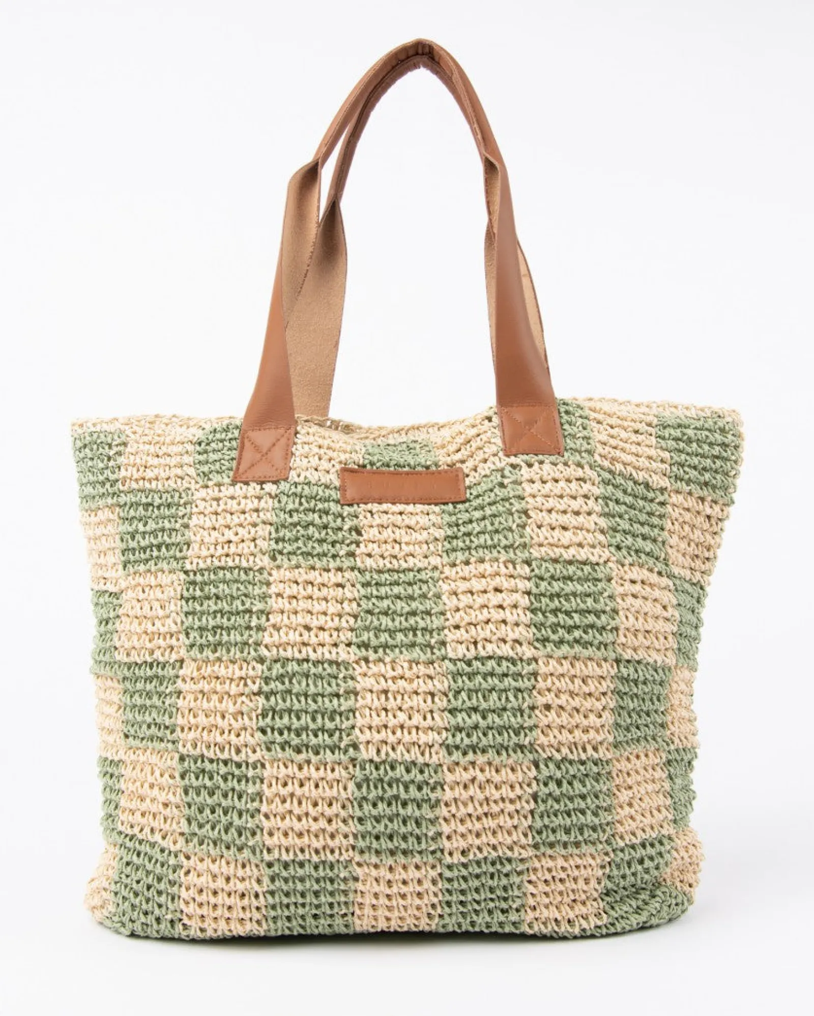 Rusty Checkmate Straw Beach Bag | Womens Bags & Handbags - Rusty Australia